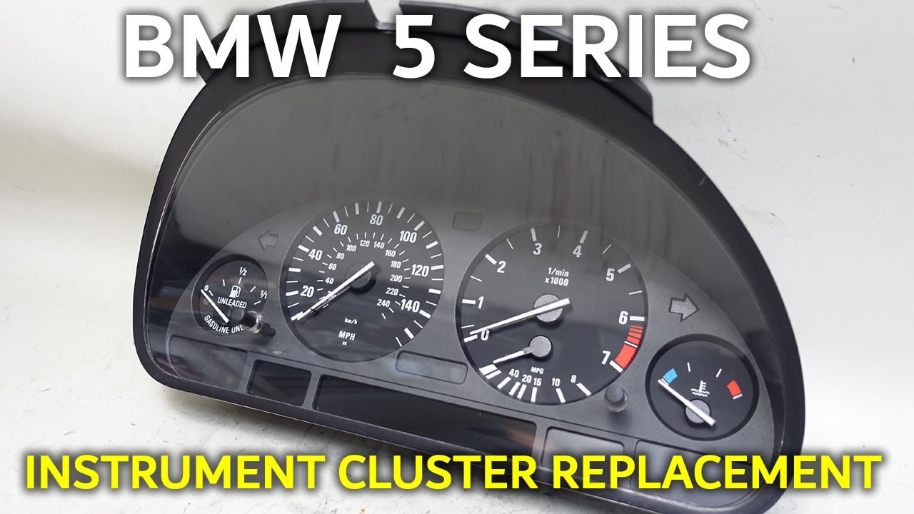 HOW TO REPLACE BMW 525I INSTRUMENT CLUSTER 2003 (5 SERIES) - YouTube