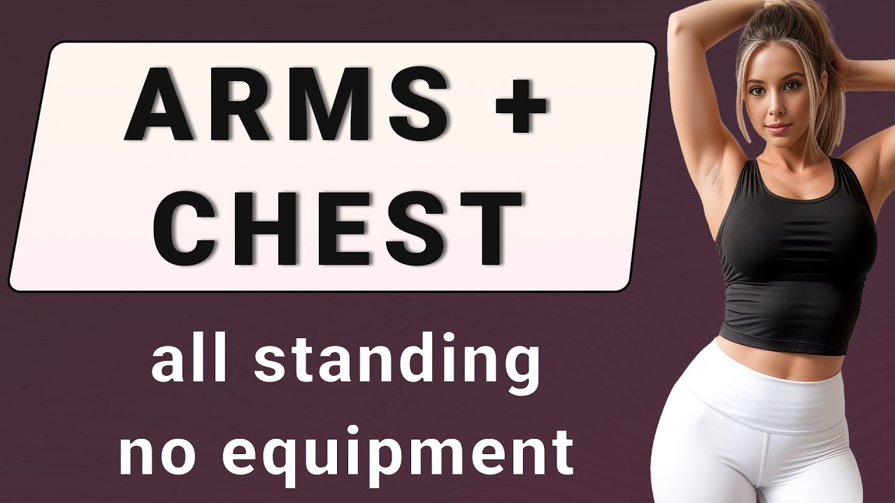 20 min UPPER BODY SWEAT Workout🔥 ARMS + CHEST + ARMPITS - No Jumping No ...