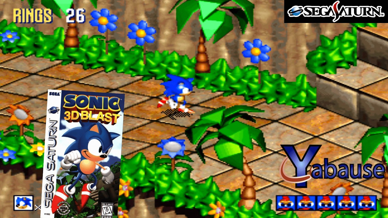 Sonic 3D Blast (1996) SEGA Saturn Gameplay in HD (Yabause) - YouTube