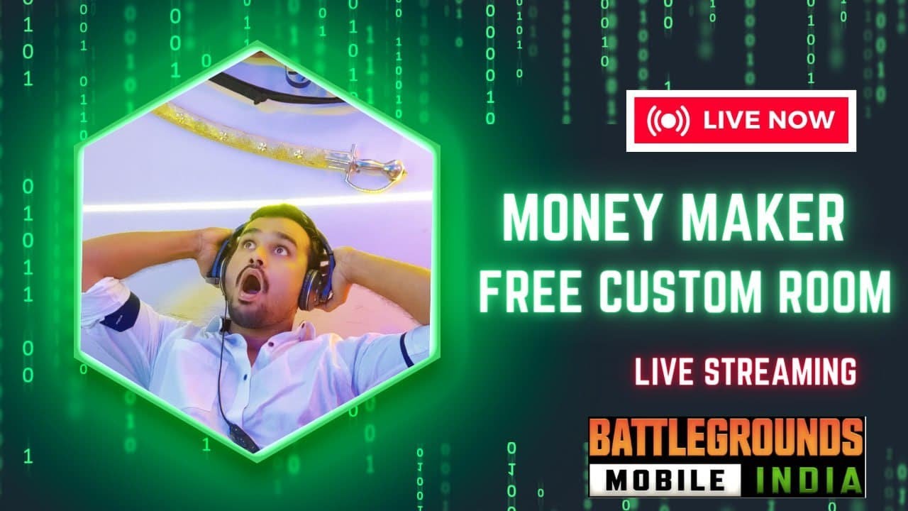 Money Maker is Live on Bgmi Custom Free Entry And Win Prize Money - YouTube