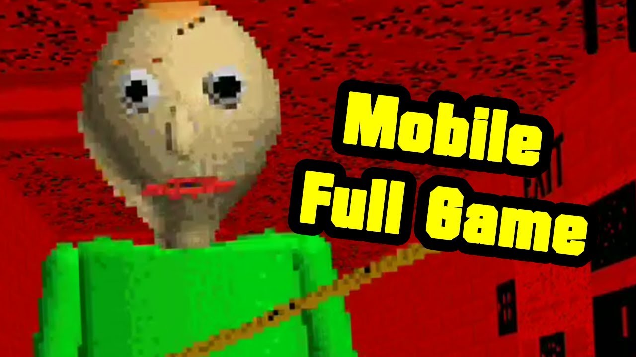 Baldi's Basics Mobile Full Game & ENDING - YouTube