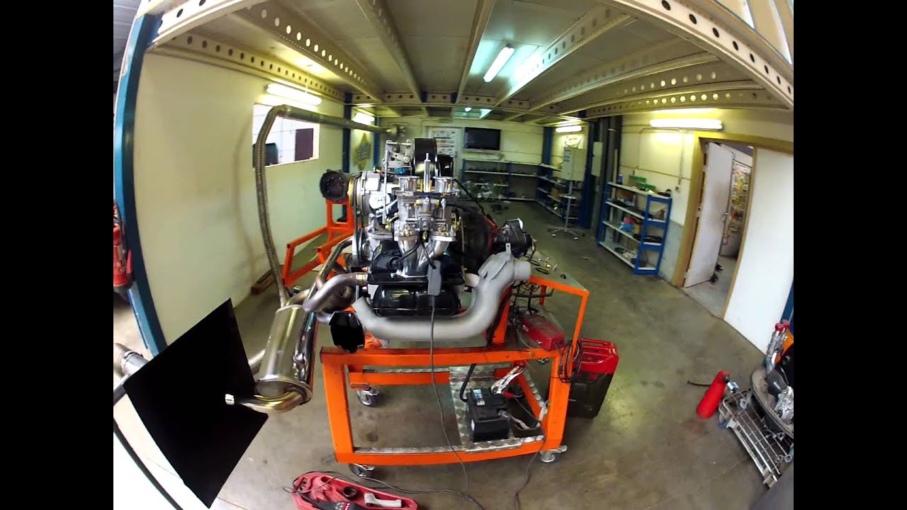 2276cc Westfalia combi aircooled VW engine, first warmup - YouTube