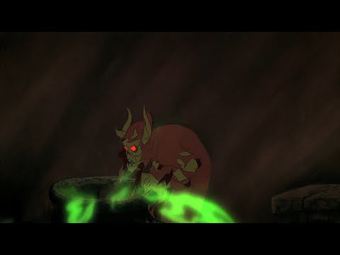 The Black Cauldron | The Horned King Is Destroyed (Finnish 1998) HD