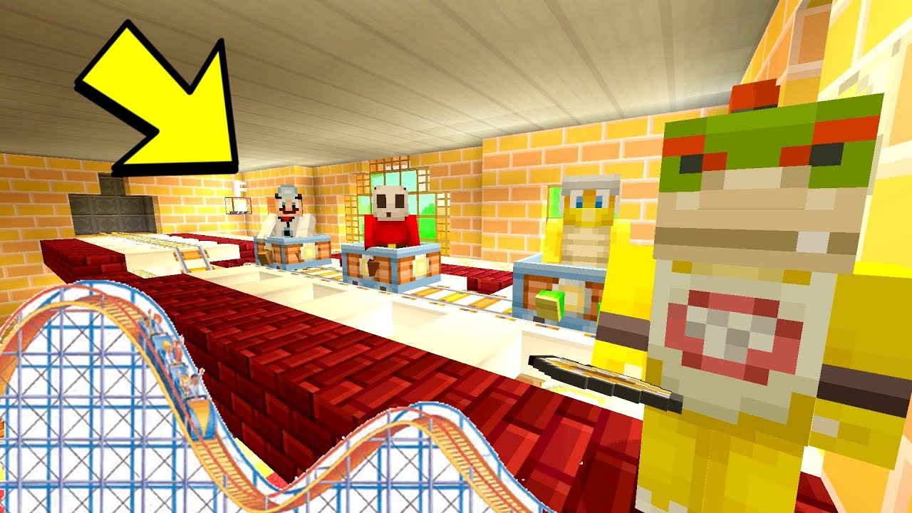 INDOOR ROLLER COASTER! [CRAZY!] - Nintendo Fun House - (Minecraft ...