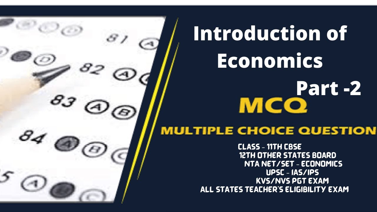 Economics MCQ's | Introduction of Economics | Micro Economics MCQ's ...
