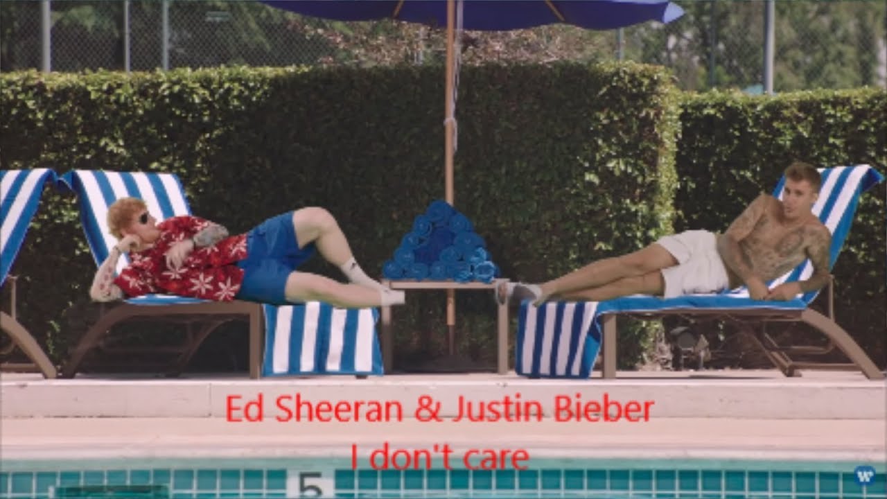 Ed Sheeran & Justin Bieber - I Dont Care Lyrics - YouTube