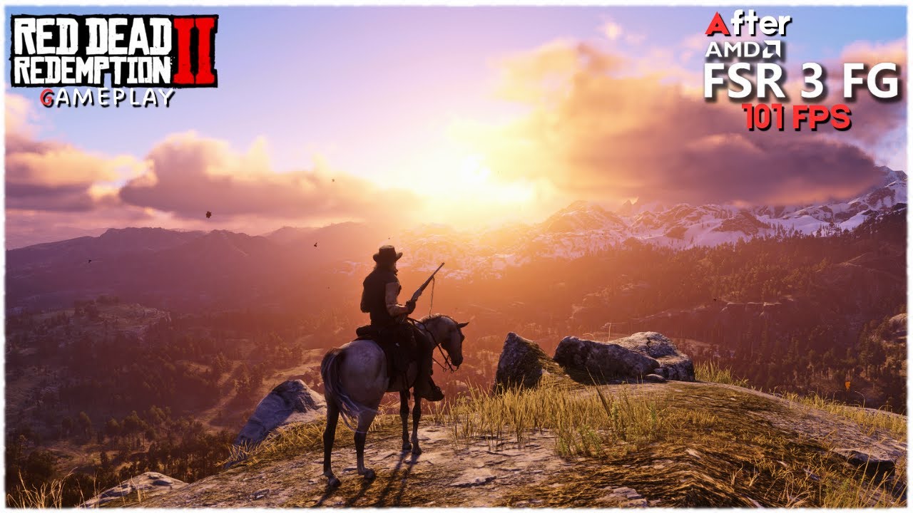 RDR2 - FSR 3 Frame Generation MOD Gameplay on RX6400! | Red Dead ...