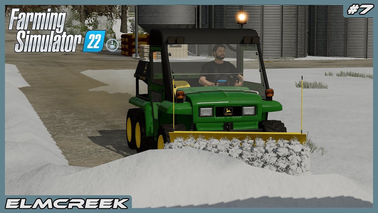 Fieldwork & snow plowing | Elmcreek | Farming Simulator 22 | Ep.7 - YouTube