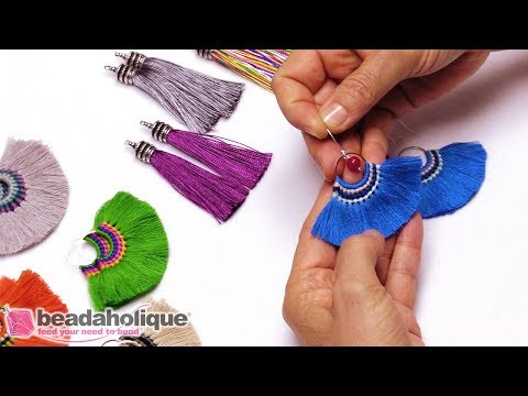 Quick & Easy DIY Jewelry: Mykonos Fanned Tassel Earrings