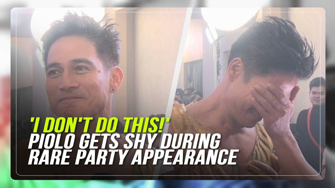 'I don't do this!' Piolo gets shy during rare party appearance | ABS ...