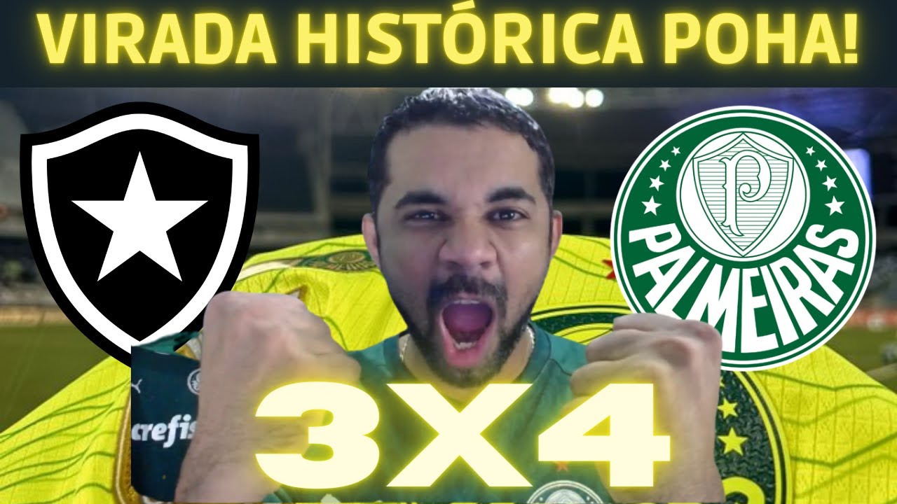 RESPEITEM O MAIOR DO BRASIL!!! PÓS-JOGO - BOTAFOGO 3X4 PALMEIRAS - YouTube