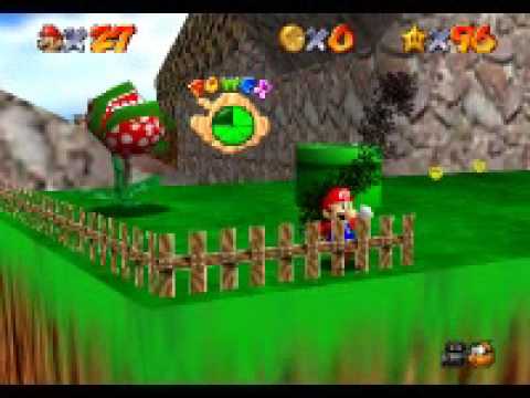 Super Mario 64 - Pluck The Piranha Flower - YouTube
