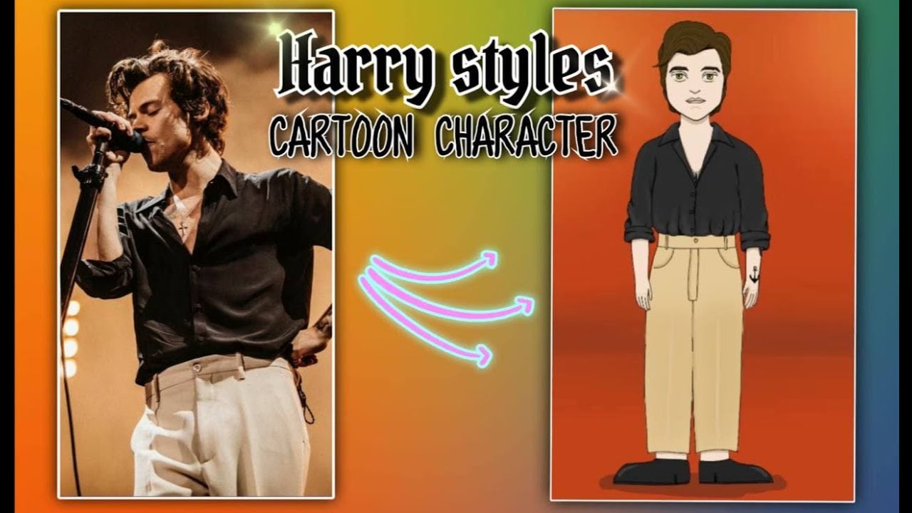 Harry Styles 's Cartoon Character Design - YouTube