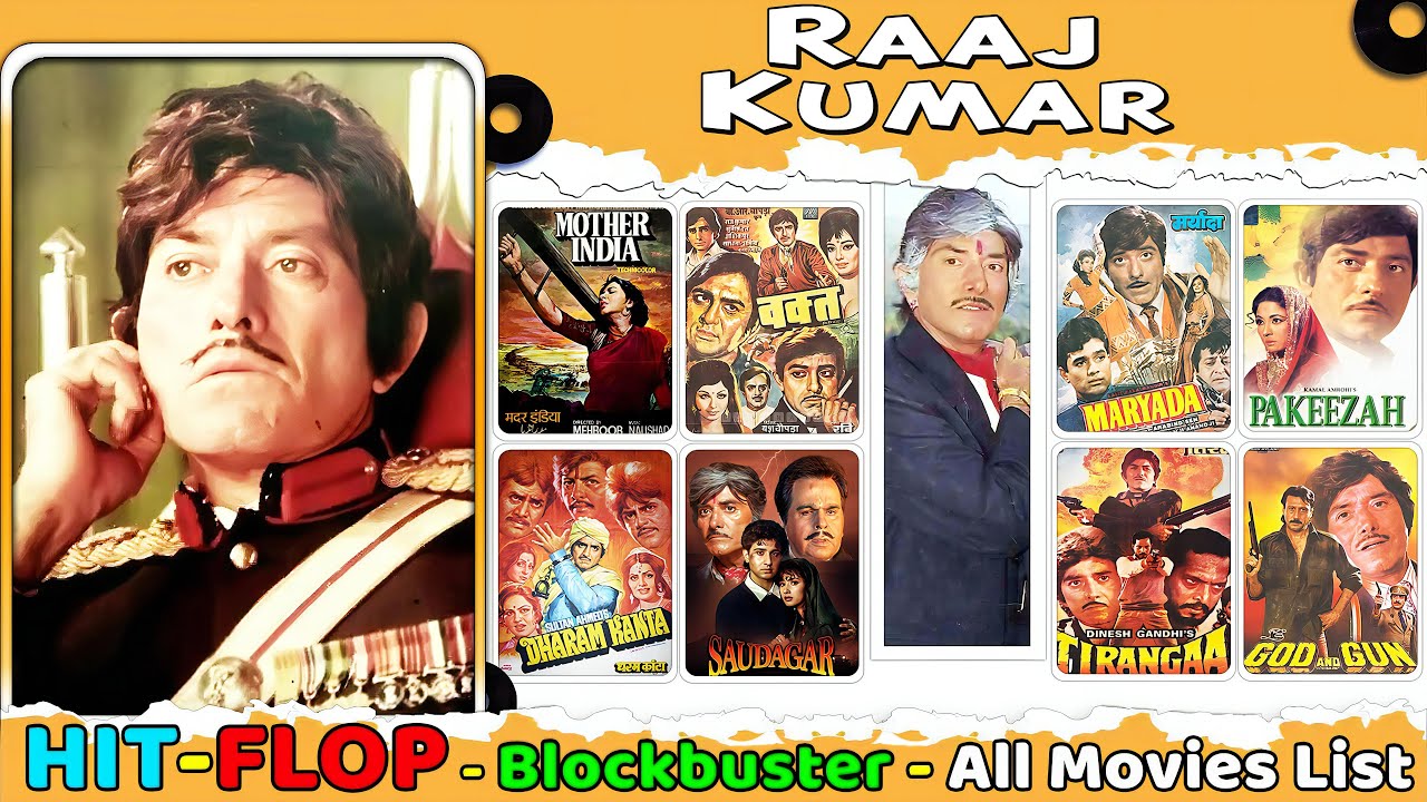 Raaj Kumar Hit and Flop All Movies List & Box Office Collection | Raaj ...