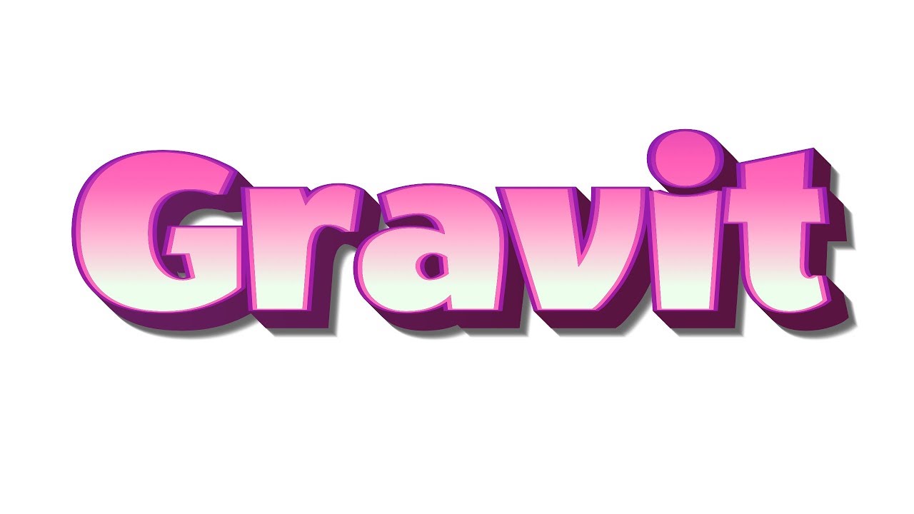 Ho to Design Cartoon Text Effect in Gravit. Gravit Designer Type Effect ...