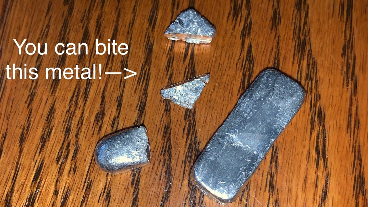 Indium, the softest metal you can hold in your hands! - YouTube