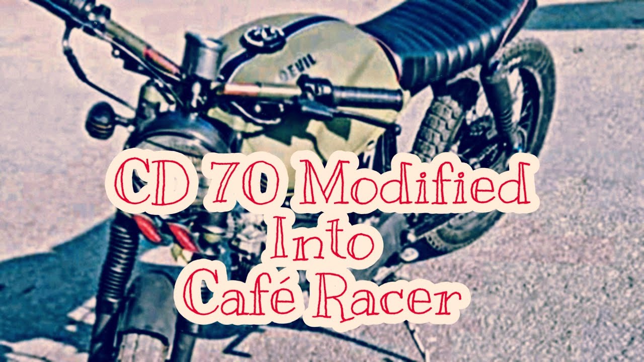 CD 70 Modified Into Cafè Racer🔥Remodified🔥 - YouTube