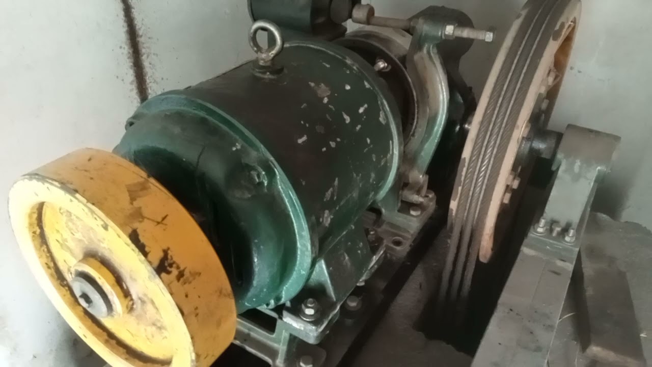 sharp elevator 5hp motor test - YouTube