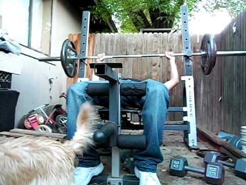 Bench press 185 LBS - YouTube