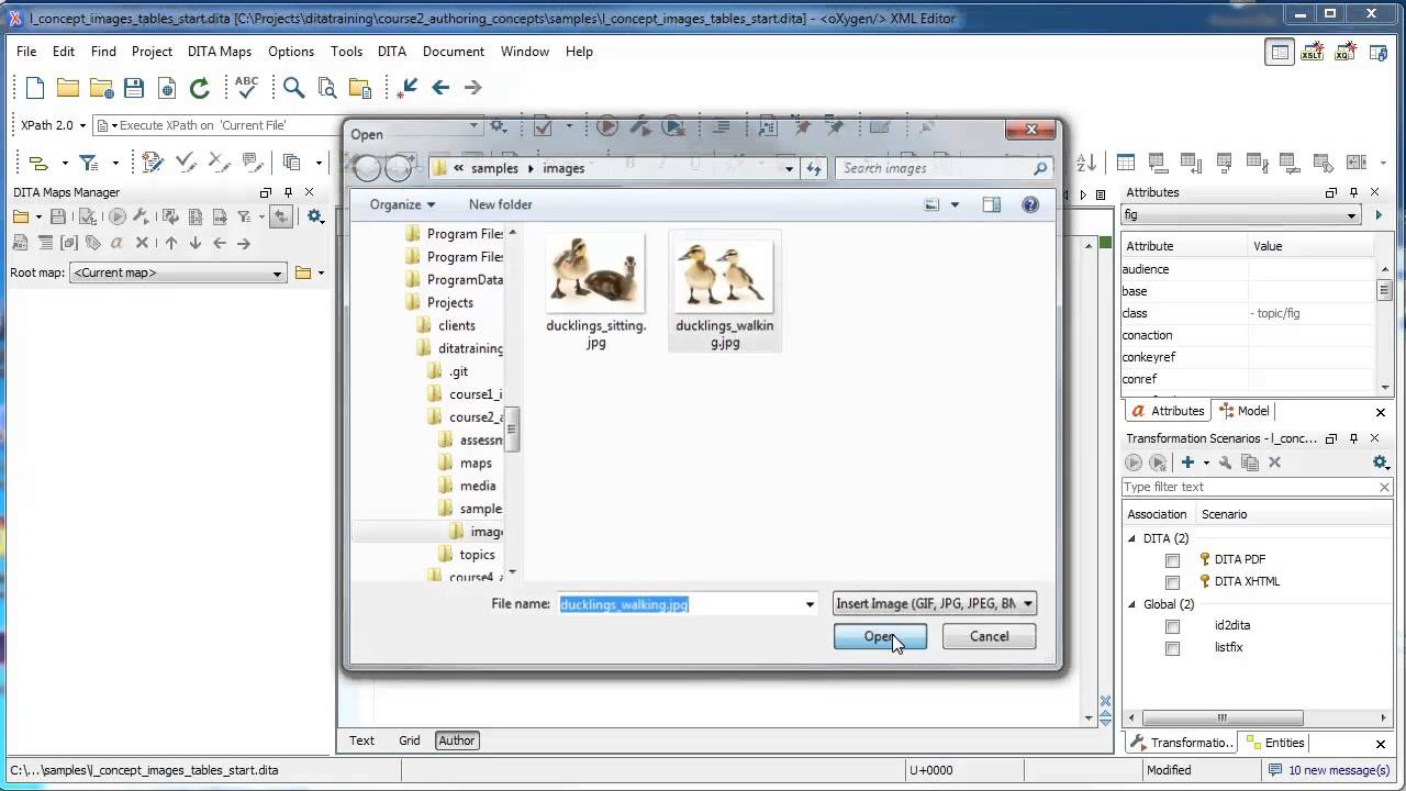 Creating a figure with an image in DITA - YouTube