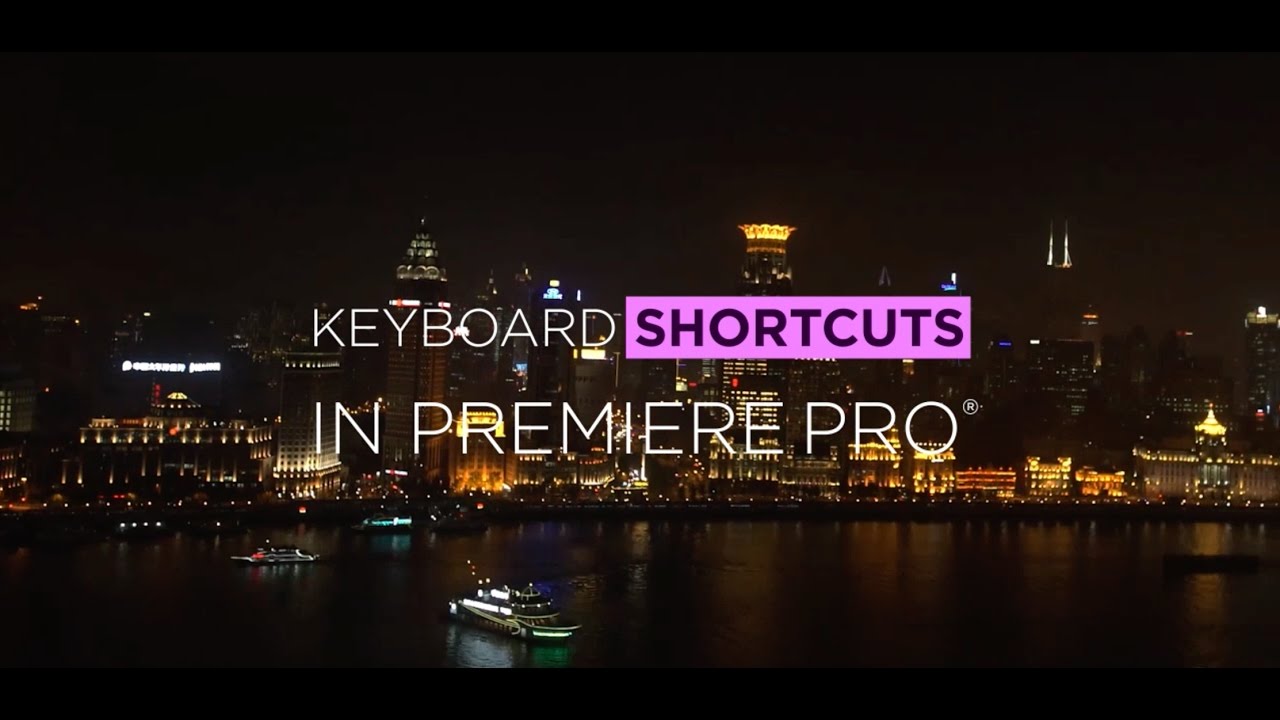 How to do Keyboard Shortcuts in Adobe Premiere Pro - YouTube