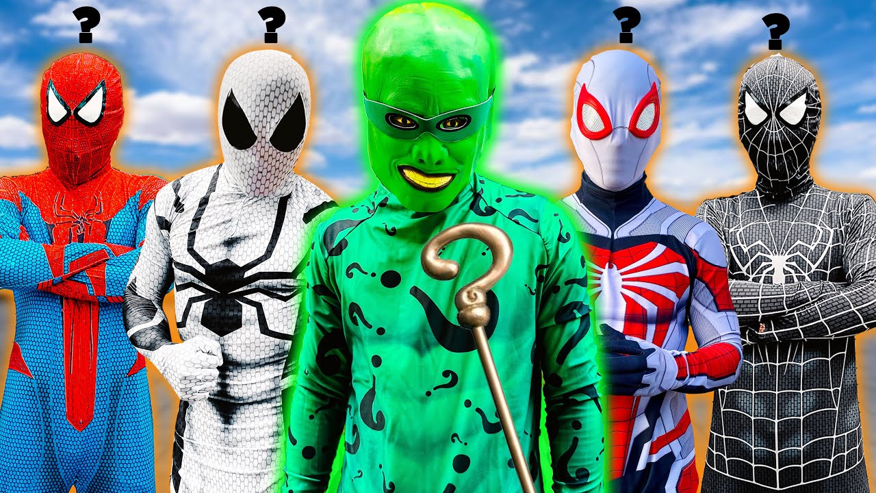 TEAM SPIDER-MAN vs BAD GUY TEAM | The Riddler 1.0 ( Live Action ) - YouTube