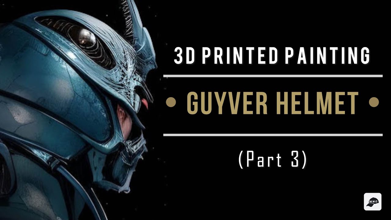 Painting 3D Painted Guyver Helmet (Part 3) - YouTube