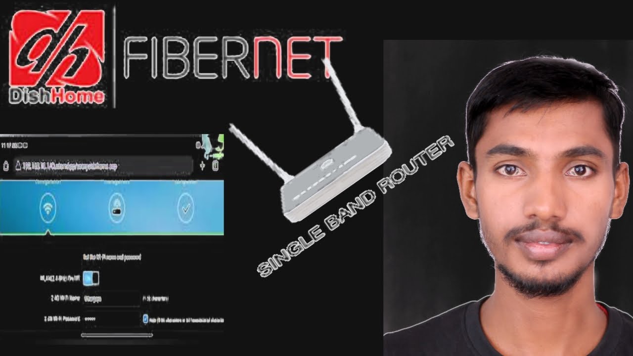 How to change dishhome fiber net wifi password in single band router ...