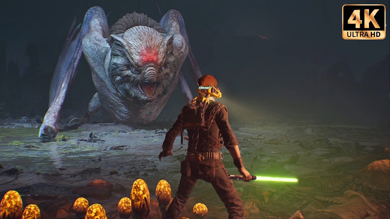 Gorgara Boss Fight on Dathomir | STAR WARS Jedi Fallen Order 4K - YouTube