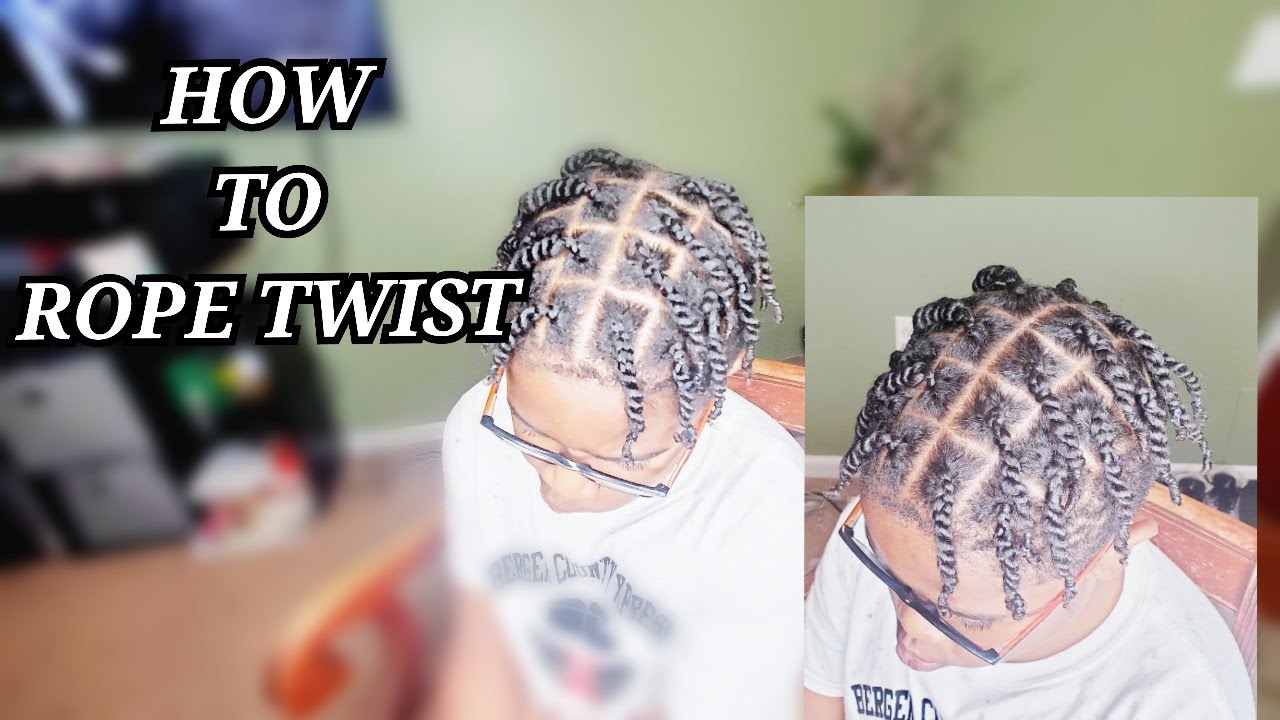 HOW TO : TWO STRAND ROPE TWIST ON NATURAL HAIR | BACK TO SCHOOL STYLE ...