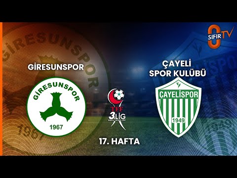 GİRESUNSPOR - ÇAYELİ SPOR KULÜBÜ