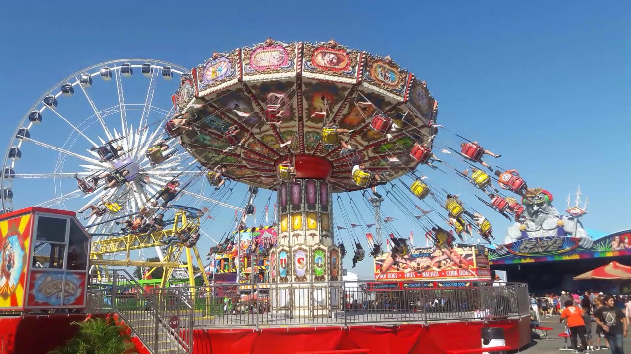 Circus Circle Ride (Chairswings) (Off-Ride) At the OC Fair - YouTube