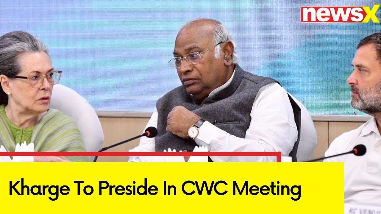 Kharge To Preside In CWC Meeting | CWC Meet On June 8 At AICC | NewsX ...