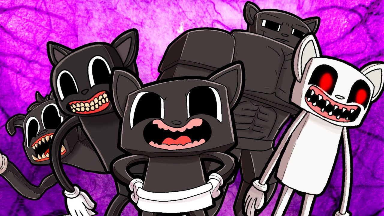 All Cartoon Cats in Minecraft!! (Trevor Henderson Creatures) - YouTube