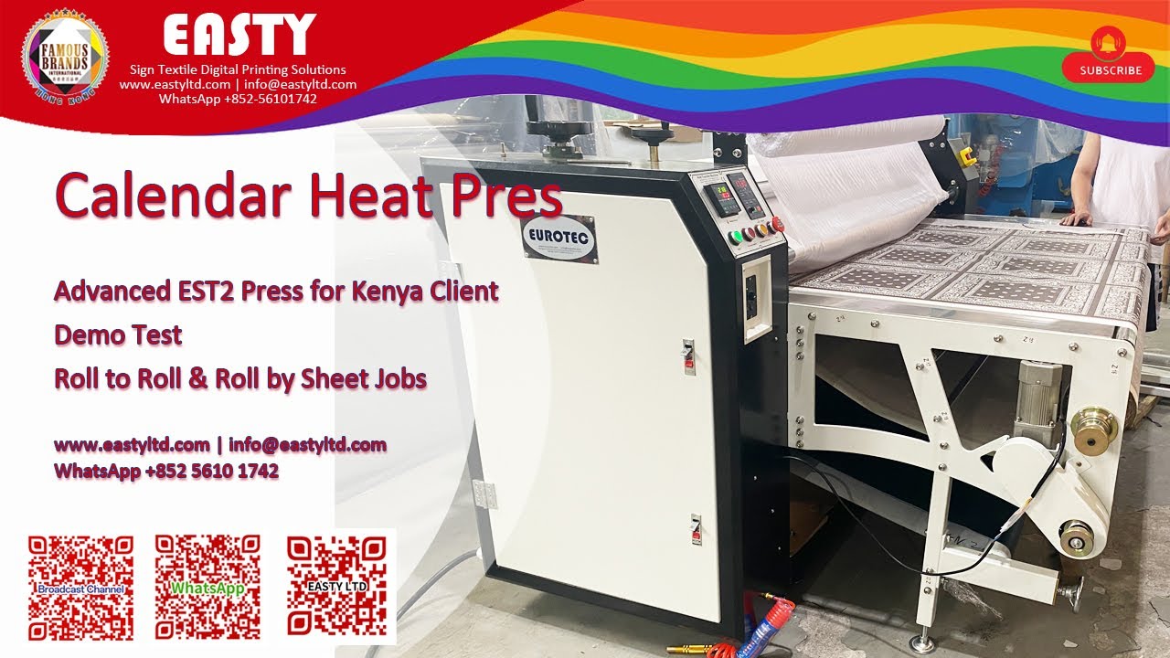 Garment Heat Transfer Machine | Dye Sublimation Textile Calender Heat ...