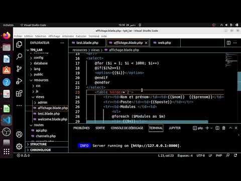 Laravel 10 : V24 Blade / extends & yield & section - YouTube