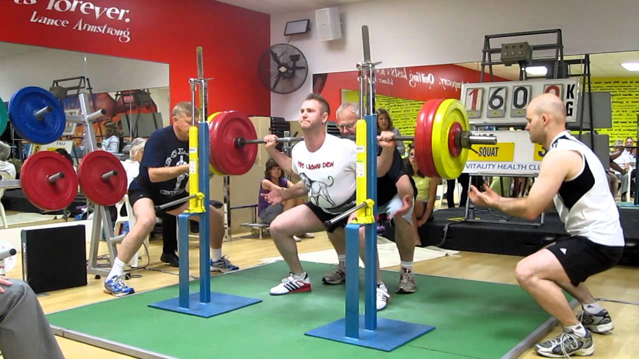 Drug-Free Powerlifting comp. SQUAT - 160kg @ 82.5kg bw. - YouTube