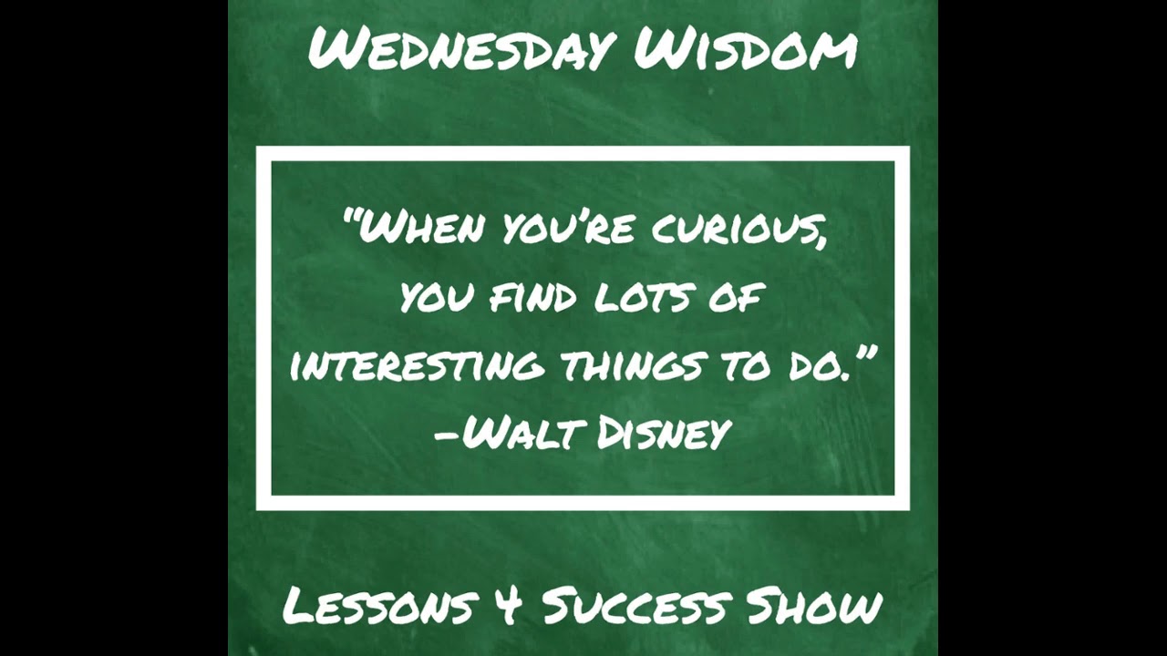 Wednesday Wisdom WALT DISNEY - YouTube
