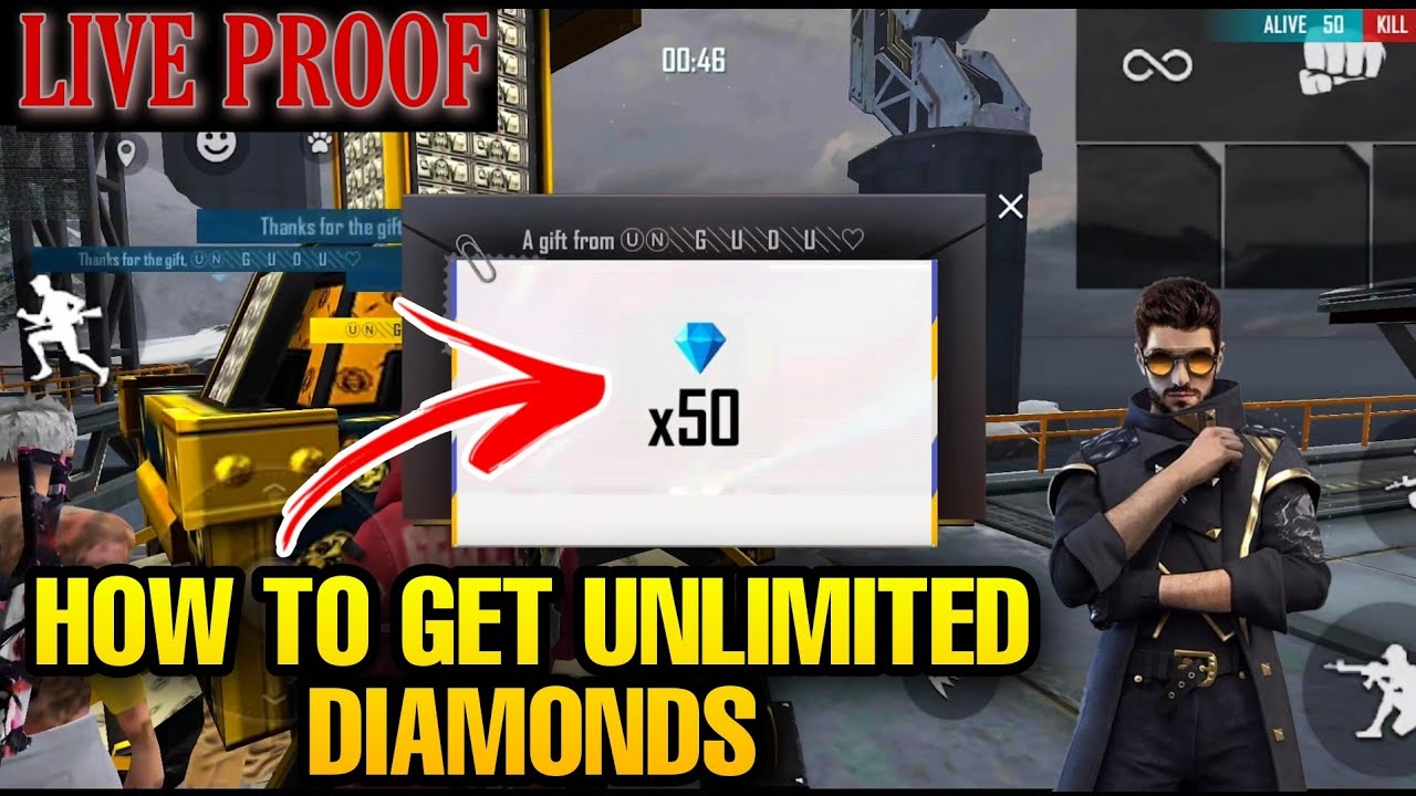 How To Collect Unlimited Diamonds In Free Fire Lobby || How to Get ...