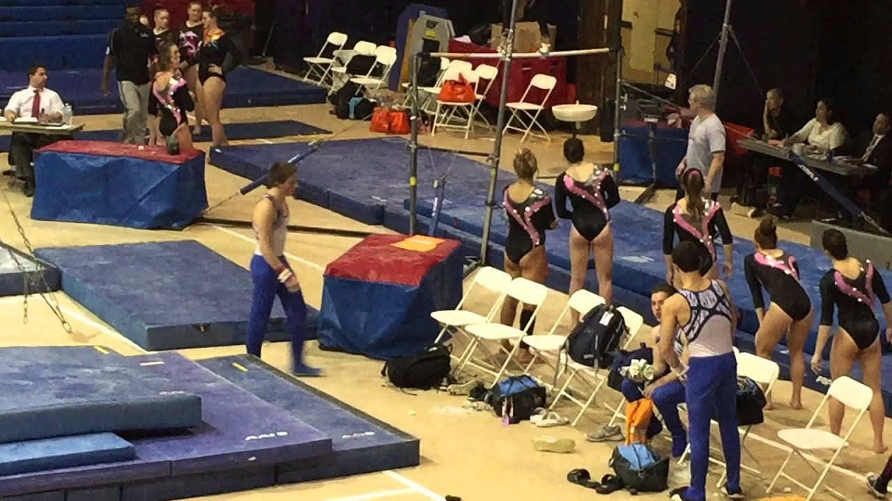 Elisa Royer- Justin Spring Invitational 2015- Bars - YouTube
