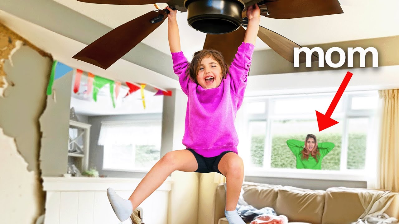 HOME ALONE Without Parents for 24 Hours! *Security Cameras* - YouTube