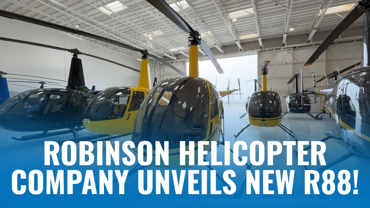 Robinson Helicopter Company Unveils the R88 - YouTube