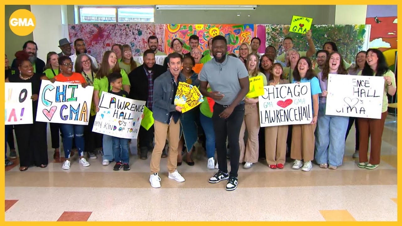 'GMA' visits Lawrence Hall in Chicago - YouTube