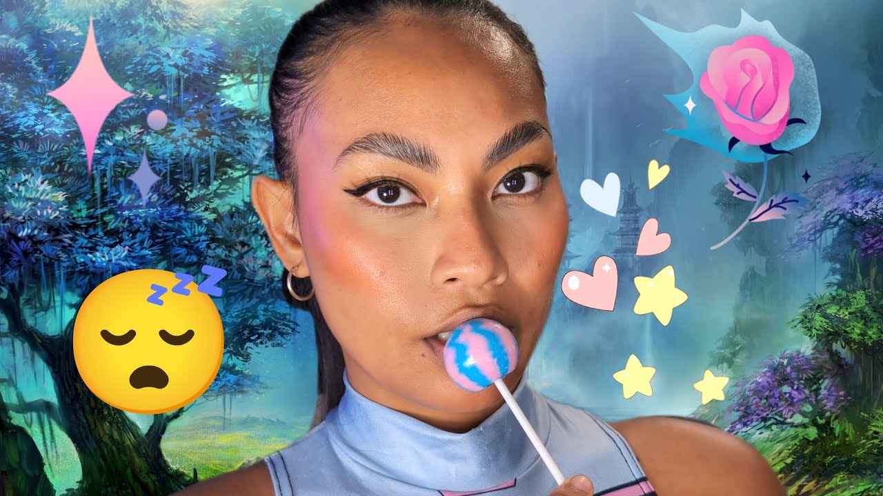 ASMR Cotton Candy Flavor Lollipop Loop To Fall Asleep To - YouTube
