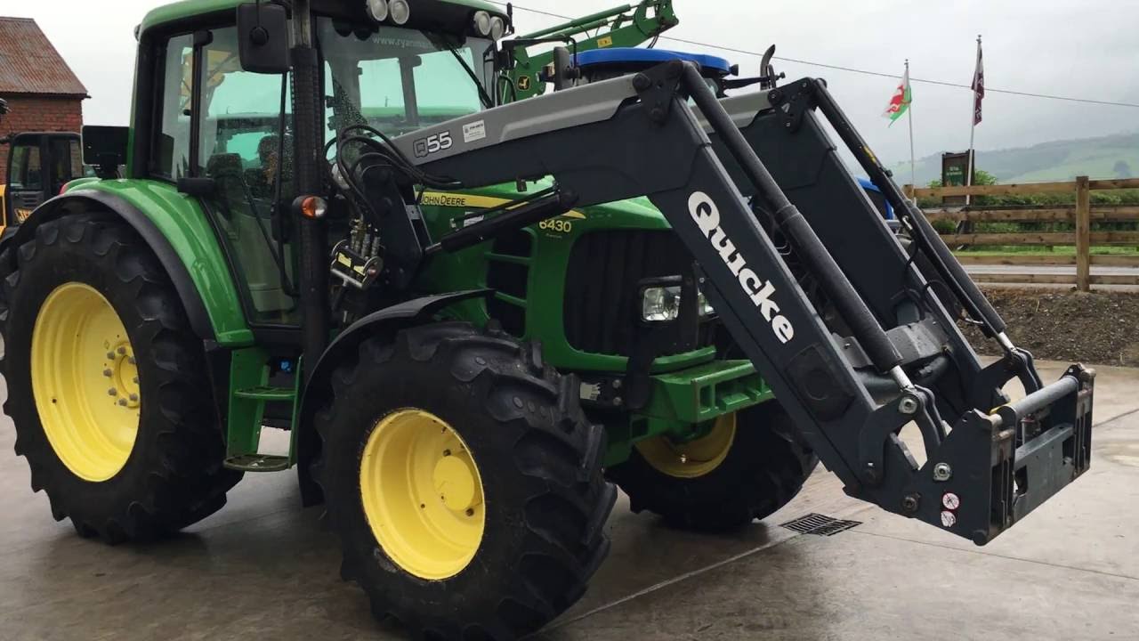 2007 john deere 6430 premium with quicke q55 loader - YouTube