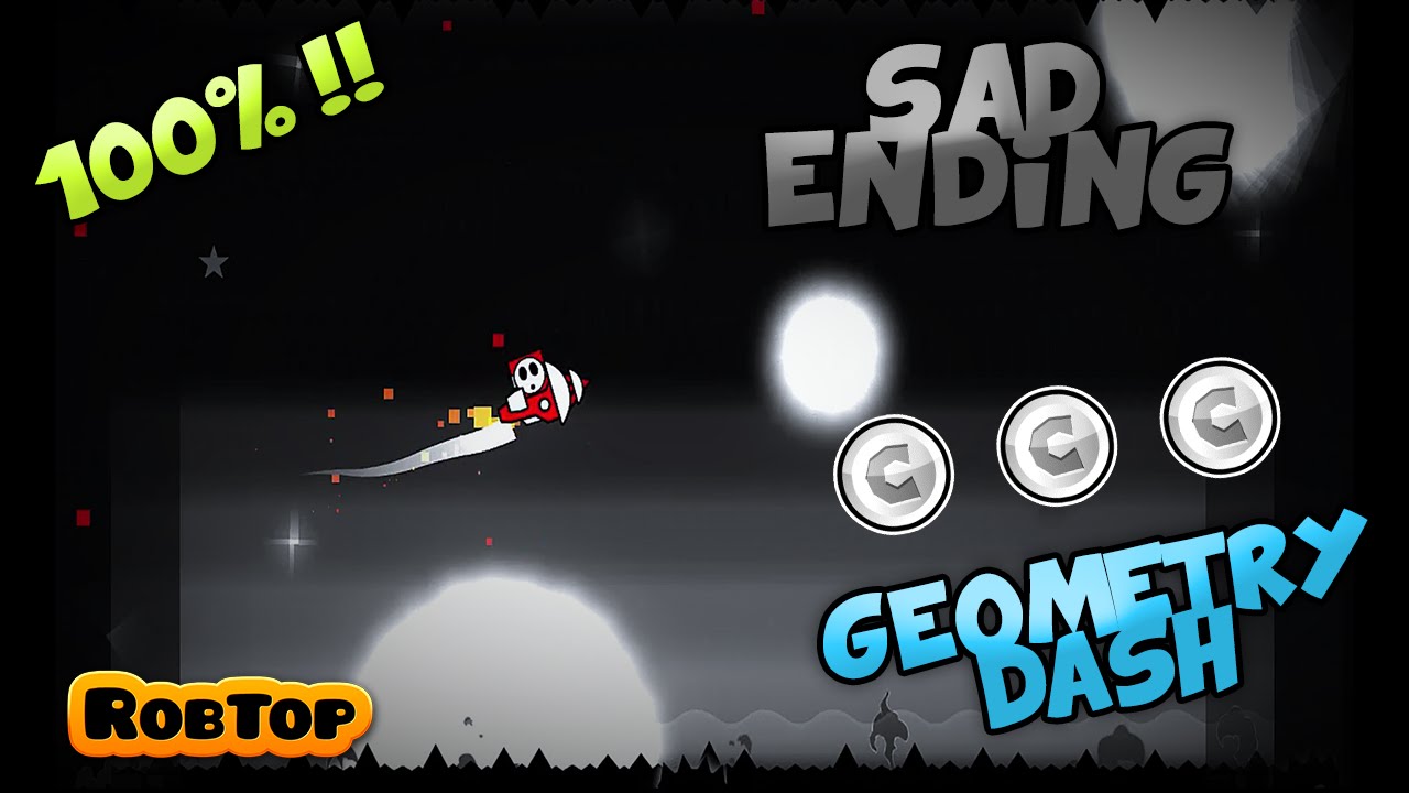 SAD ENDING - Geometry Dash 2.0 - Easy Coins # 2 - YouTube