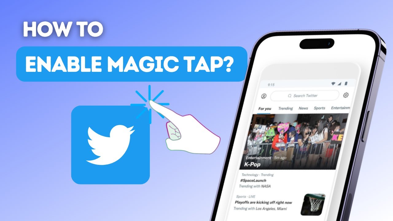 How to enable magic tap on Twitter? - YouTube