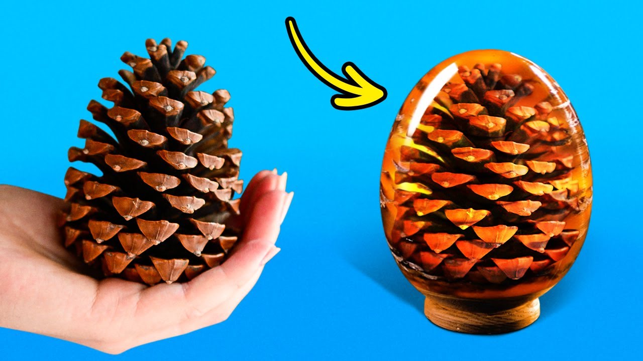 23 TIPS KERAJINAN || SENI RESIN EPOKSI, LEM TEMBAK, PERHIASAN - YouTube