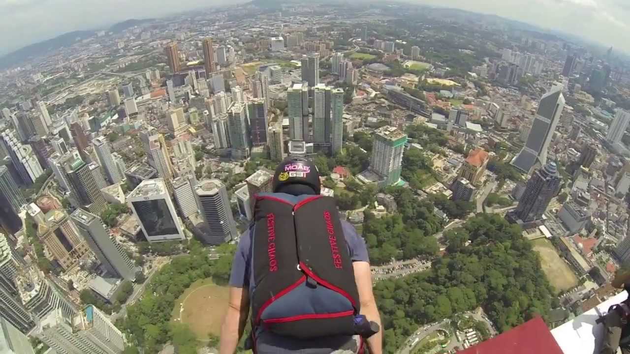 KL Tower 2013 BASE Jump - YouTube
