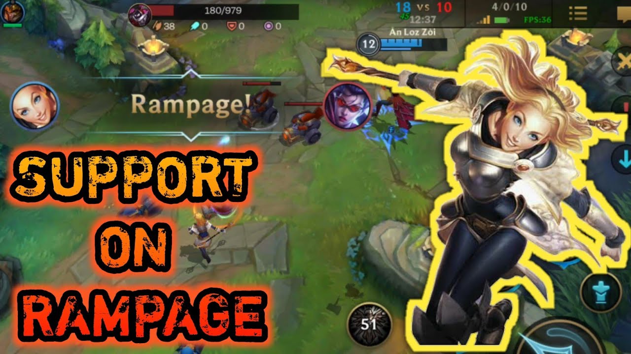 RAMPAGE SUPPORT!!! | LUX GAMEPLAY | LEAGUE OF LEGENDS WILD RIFT - YouTube